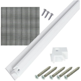 Wausau Supply | Screeneze White 8 ft.x 8 ft. SnapTrack Kit