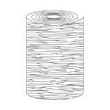 Wausau Supply | 24 in. x 50 ft. Aluminum PVC Trim Coil Woodgrain White 280