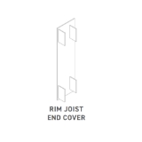 Wausau Supply | TimberTech Framing Black Rim Joist End Cover