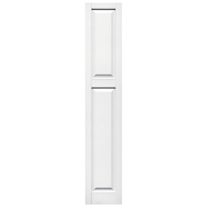 Wausau Supply | 12 in. x 67 in. Raised Panel Shutter White #001