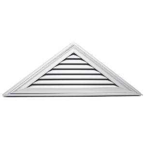 Wausau Supply | 9/12 Triangle Gable Vent 23 in. x 62 in. #001 White
