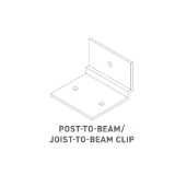 Wausau Supply | TimberTech Framing Black Post/Joist to Beam Clip