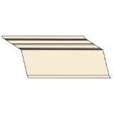 Wausau Supply | 2 in. x 10 ft. Aluminum Gutter Apron Cozy Cottage 606