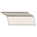 Wausau Supply | 2 in. x 10 ft. Aluminum Gutter Apron Champagne 827