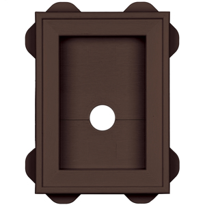 Wausau Supply | Split Mini Mount Block #009 Federal Brown