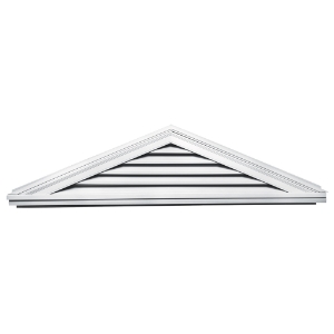 Wausau Supply | 5/12 Triangle Gable Vent 17 in. x 70-1/2 in. #001 White