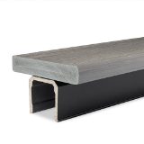 Wausau Supply | 10 ft. Drink Rail Composite Universal Top Rail Matte Black