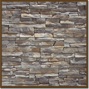 Wausau Supply | Mortared Nantucket Stacked Stone Display Board