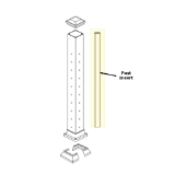 Wausau Supply | Impression Rail Express Horizontal Cable 90 Degree 3 in ...