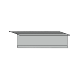 Wausau Supply | 1-1/2 in. x 10 ft. Aluminum T-Style Non-Notched Drip ...