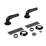 Wausau Supply | TimberTech Aluminum ADA 90° Wall Return Kit Black 1/carton