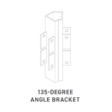 Wausau Supply | TimberTech Framing Black 135 degree Angle Bracket
