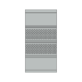 Wausau Supply | 16 in. x 12 ft. Aluminum Center Vent Soffit Pewter 805