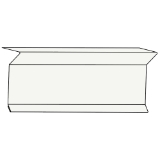 Wausau Supply | 2-1/2 in. x 10 ft. Aluminum Siders Edge Snowmist 523