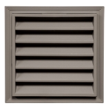Wausau Supply | 12 in. x 12 in. Square Louver Gable Vent #059 Graystone