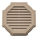 Wausau Supply | 27 in. Octagon Louver Gable Vent #023 Wicker