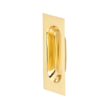 Wausau Supply | Ives 22 Flush Pull Round 605 Bright Brass - Model: SP22B3