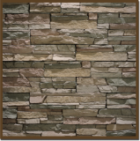 Wausau Supply | Mortared Castaway Stacked Stone Display Board