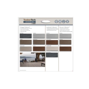 Wausau Supply | Timbertech Advanced PVC 25 in. x 23 in. Sample Board ...