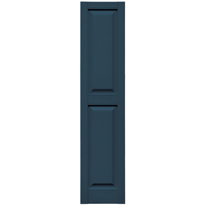 Wausau Supply | 12 in. x 55 in. Raised Panel Shutter Classic Blue #036