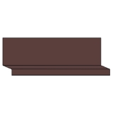 Wausau Supply | 1-5/8 in. x 10 ft. Aluminum Drip Cap Brown 502