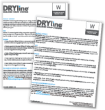 Wausau Supply | DRYline 'W' Building Wrp Tri-Fold Brochure w/Sample