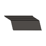 Wausau Supply | 2 in. x 10 ft. Aluminum Gutter Apron Ironstone 414