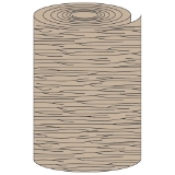 Wausau Supply | 24 in. x 50 ft. Aluminum PVC Trim Coil Woodgrain Wicker 809